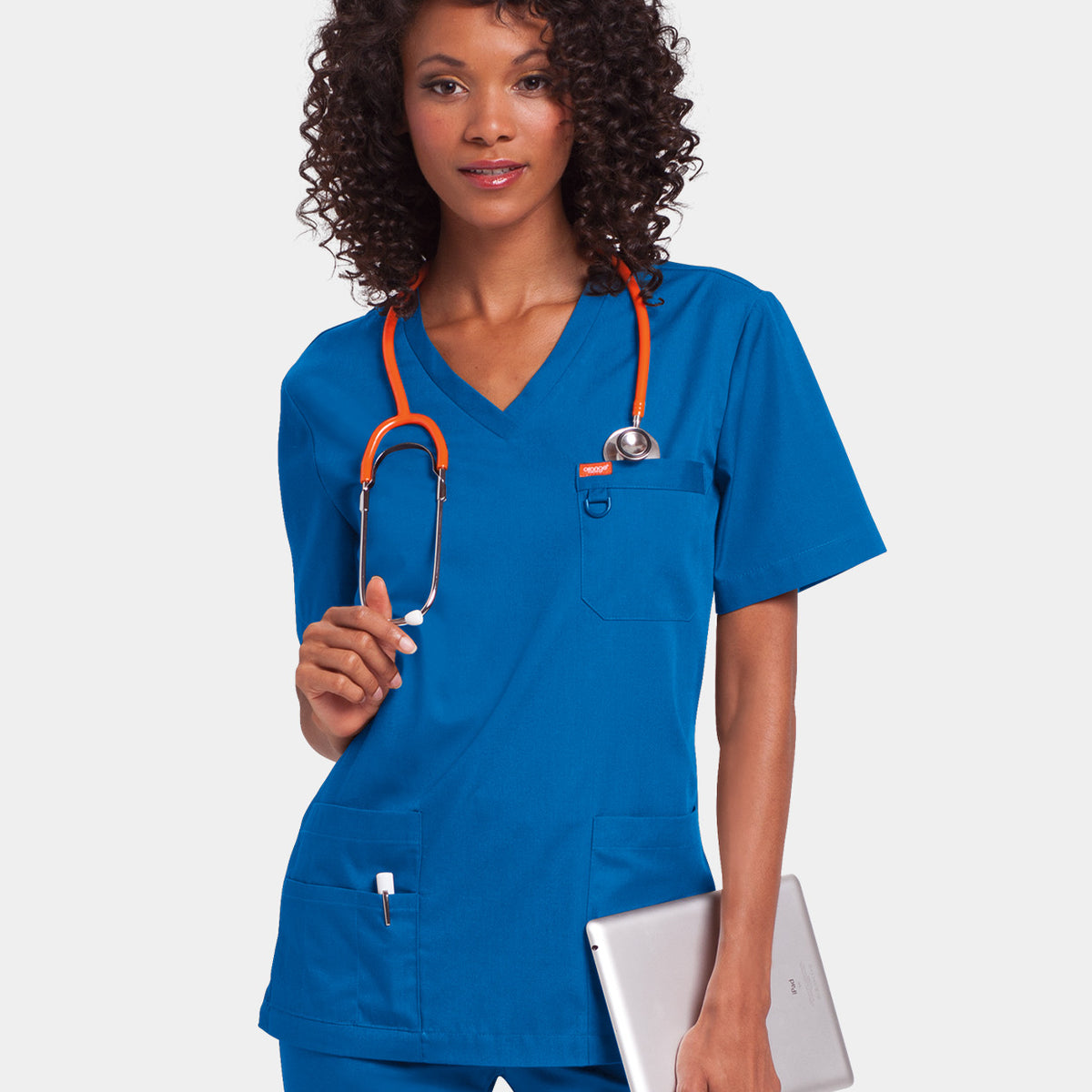 Orange Standard Balboa Unisex Scrub Top – Happythreads