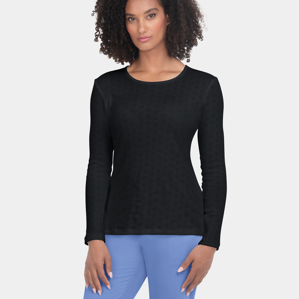 Koi Essentials Rohan Heart Pointelle Tee - Women's Comfortable ...